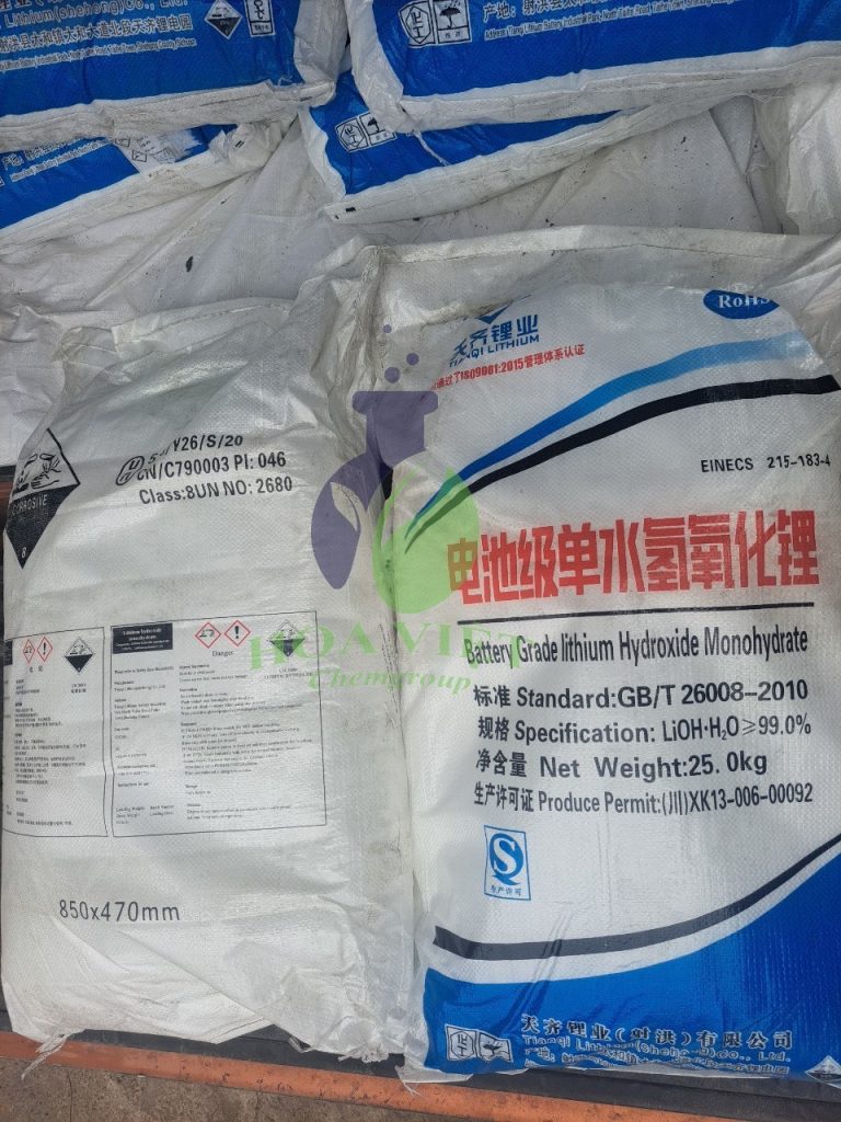 LiOH – Lithium hydroxide – CÔNG TY TNHH HOA VIỆT CHEMGROUP